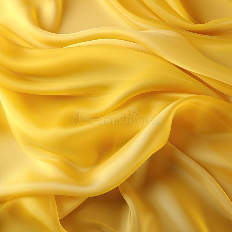 Soft Yellow Silk Fabric Draped Elegantly for Textile Design Stock ...