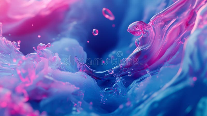 Flowing Forms and Seamless Color Gradients in Fluid Design Stock ...