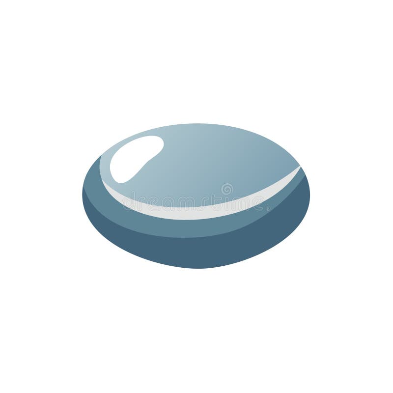Smooth Glossy Blue Gray Elliptical Shape Modern Abstract Design Element ...