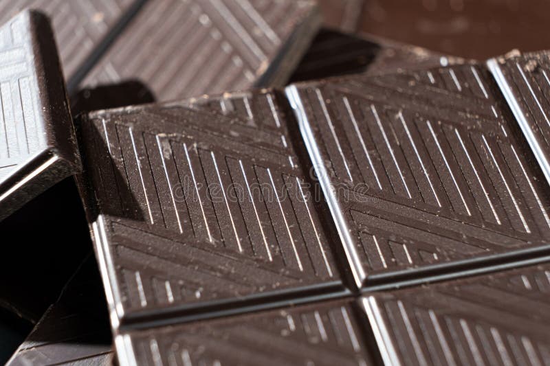 Smooth and Glossy Dark Chocolate Bar with Rich Cocoa Texture Stock ...
