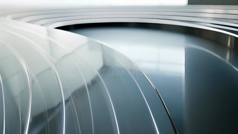 A Smooth and Glossy Surface with Faint Horizontal Lines Reflecting ...