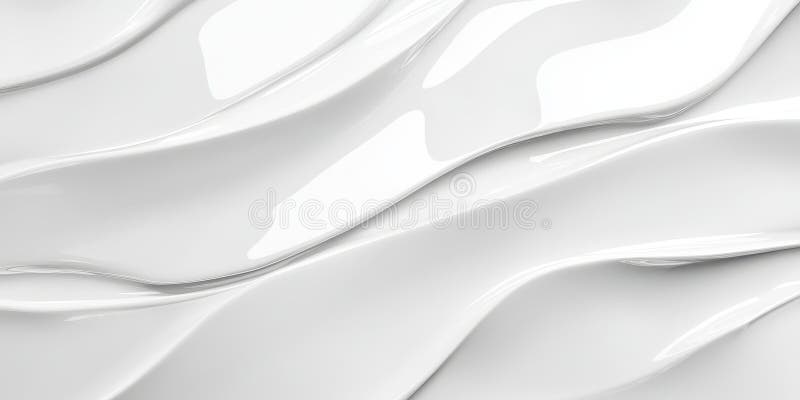 A Smooth, Glossy White Surface with Flowing Textures Resembling Waves Stock Illustration ...