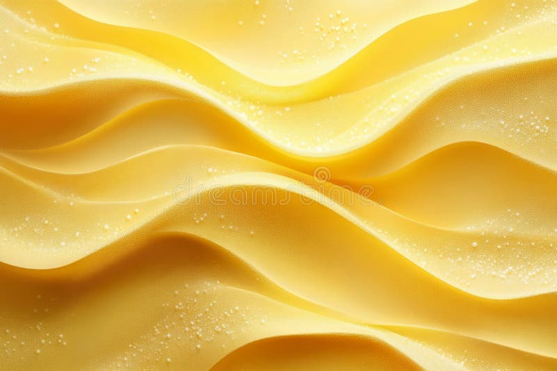 Smooth Golden Yellow Waves Creating an Abstract Background, Adorned ...