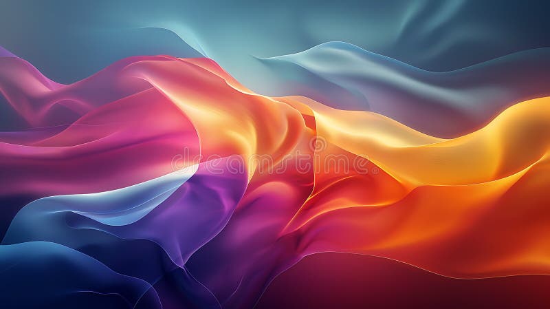Smooth Overlay Gradient Abstract Art Stock Illustration - Illustration ...