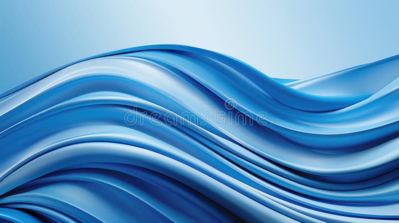 Smooth Gradient Effect in Blue Hues, Abstract Lines Create a Serene ...