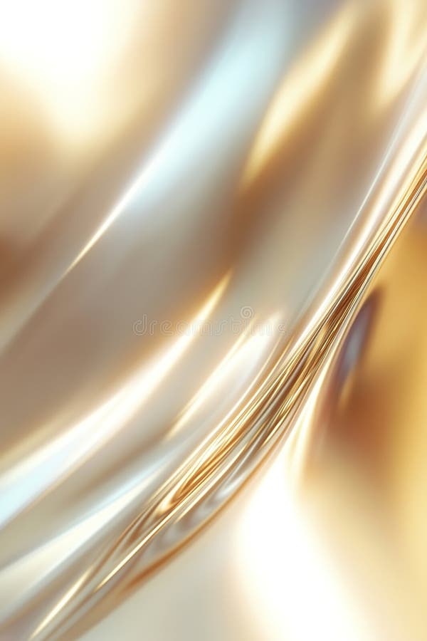 Elegant Blend of Polished Gold and Silver Tones in a Luxurious Abstract ...
