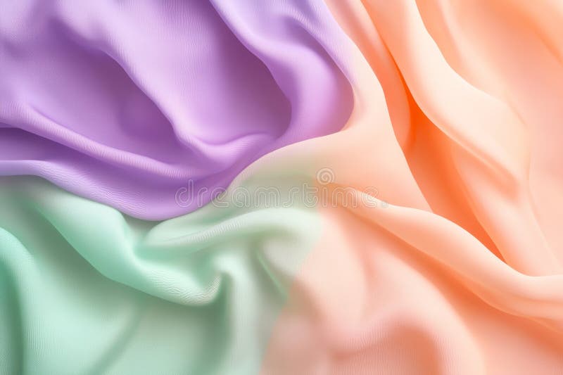 A Smooth Gradient of Peach, Lavender, and Mint Green in a Dreamy ...