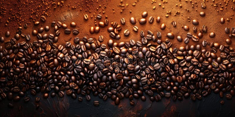 Smooth Gradient Transition of Coffee Beans Showcasing Depth and Texture ...