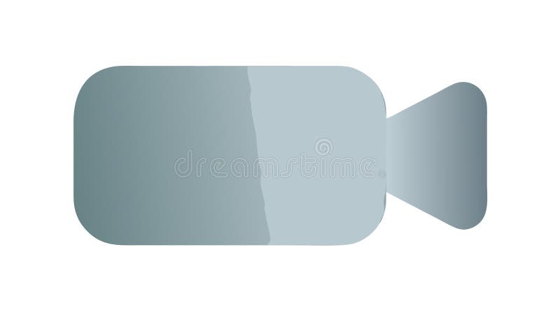 Smooth Gradient Video Camera Icon Grey Tones, Vector Design Generative ...