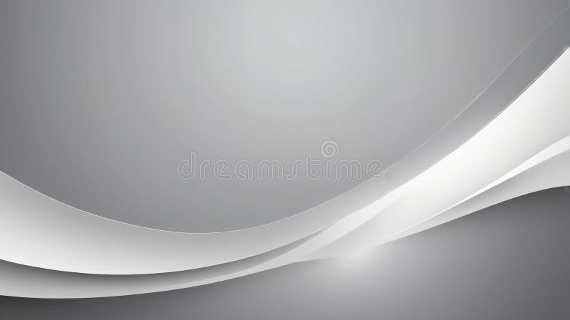 Abstract Gray Background with Flowing White Lines Creating a Modern and ...