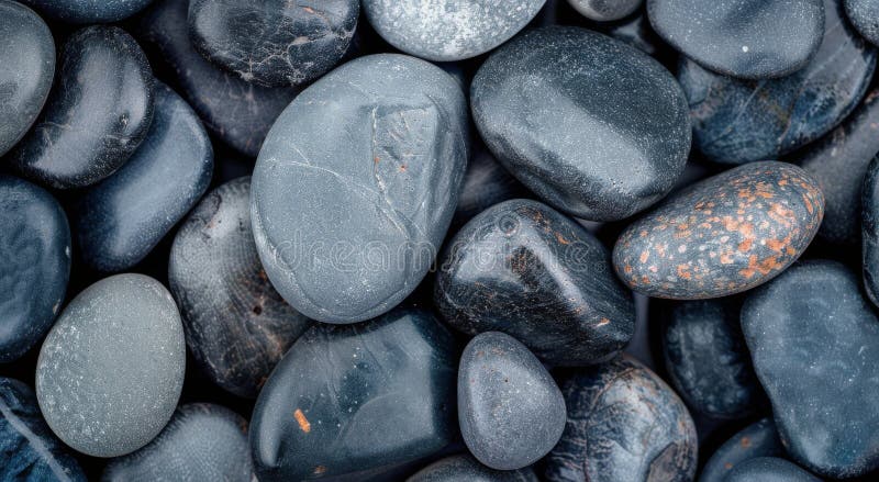 Smooth Gray Rocks with White Stripes Horizontal Background Stock Image ...