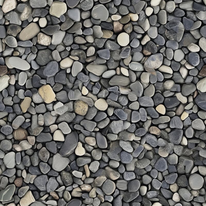 Smooth Gray River Stones Forming a Natural Pebble Texture Surface Stock ...