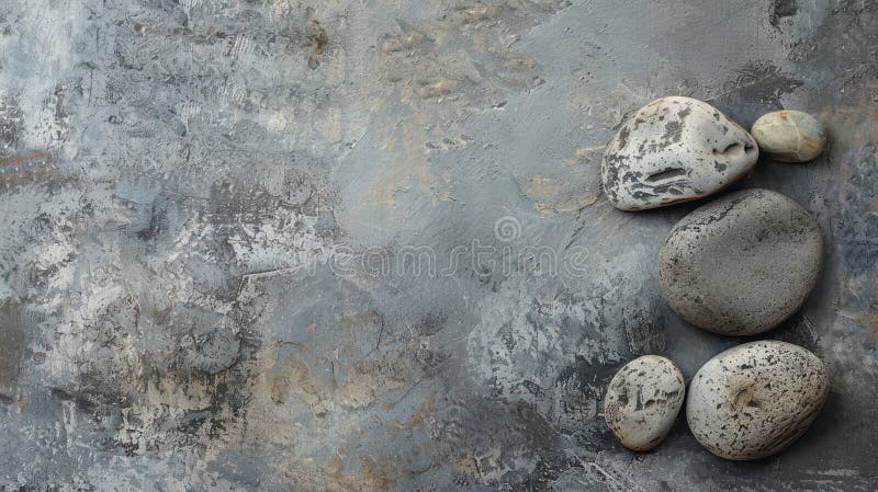 Smooth Gray Stones on a Textured Background Stock Image - Image of ...