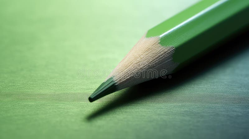 Green crayon clipart stock vector. Illustration of vibrant - 368502067