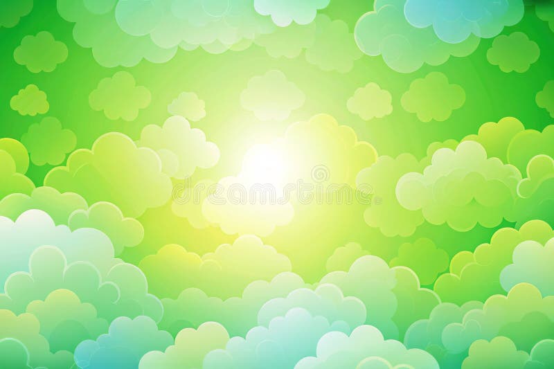 Smooth Green Gradient Cloud Brush Stroke Background a Modern Abstract ...