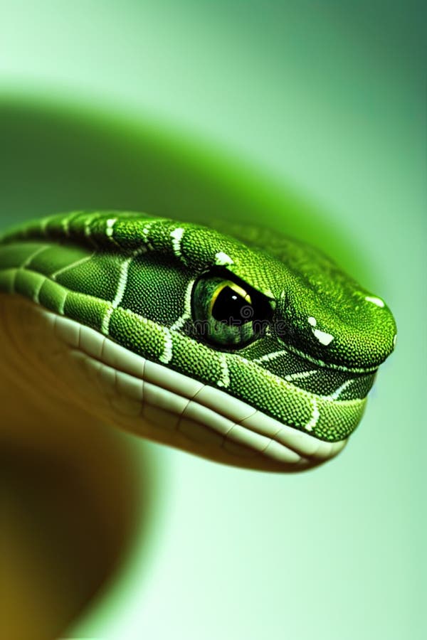 Smooth Green Snake Animal. AI Generated. Stock Illustration ... Smooth Green Snake Animal. AI Generated. Stock Illustration ...