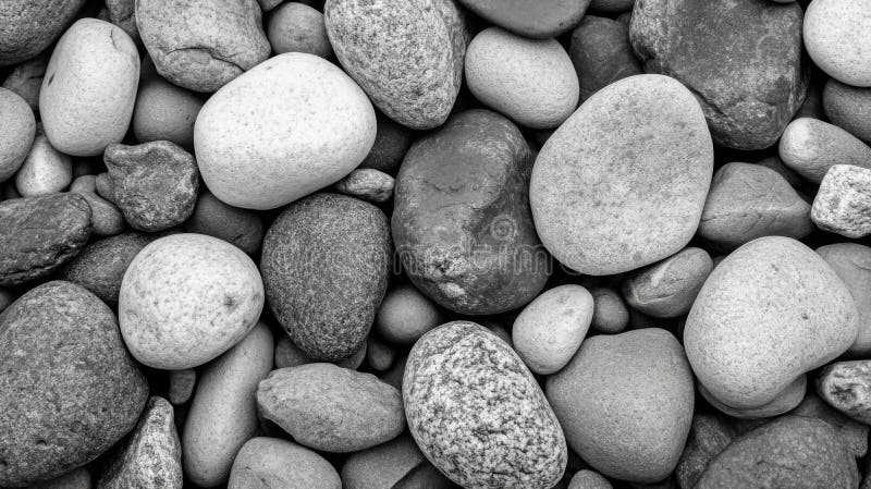 Smooth Grey Stones Clustered Together Naturally Stock Illustration ...