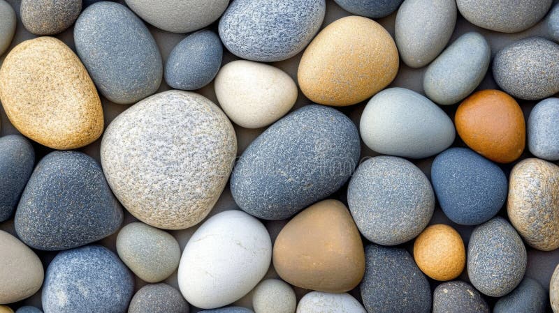 Smooth Grey and Tan Stones Background Texture Stock Illustration ...