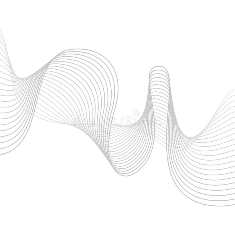 Smooth Grey Waves and Lines Abstract Smooth Background Stock Vector ...