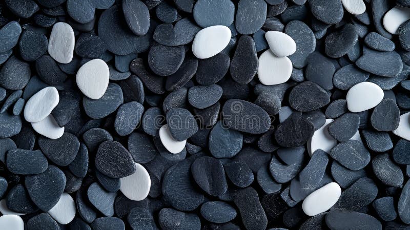 Smooth Grey and White Pebbles, Detailed Texture, Natural Materials ...