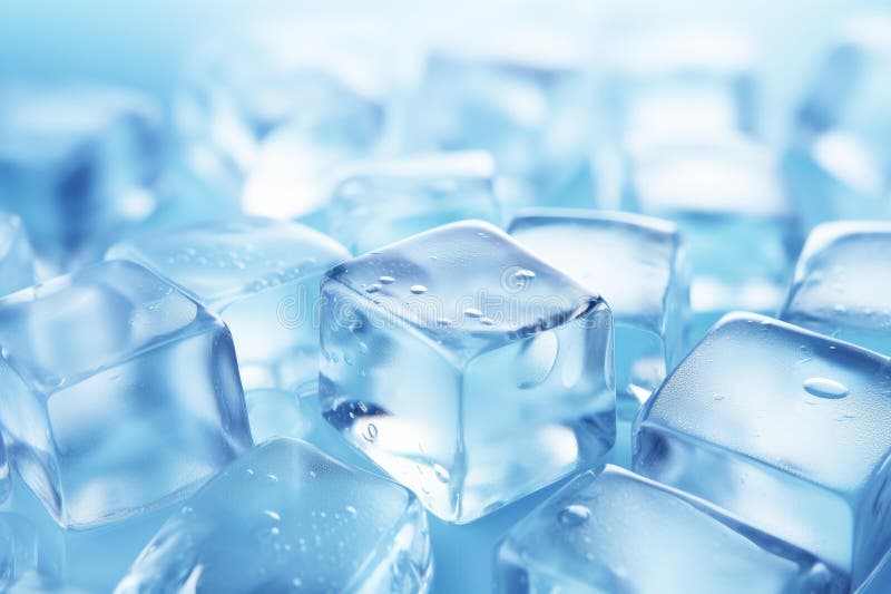 Smooth Ice Cubes Light. Generate Ai Stock Illustration - Illustration ...