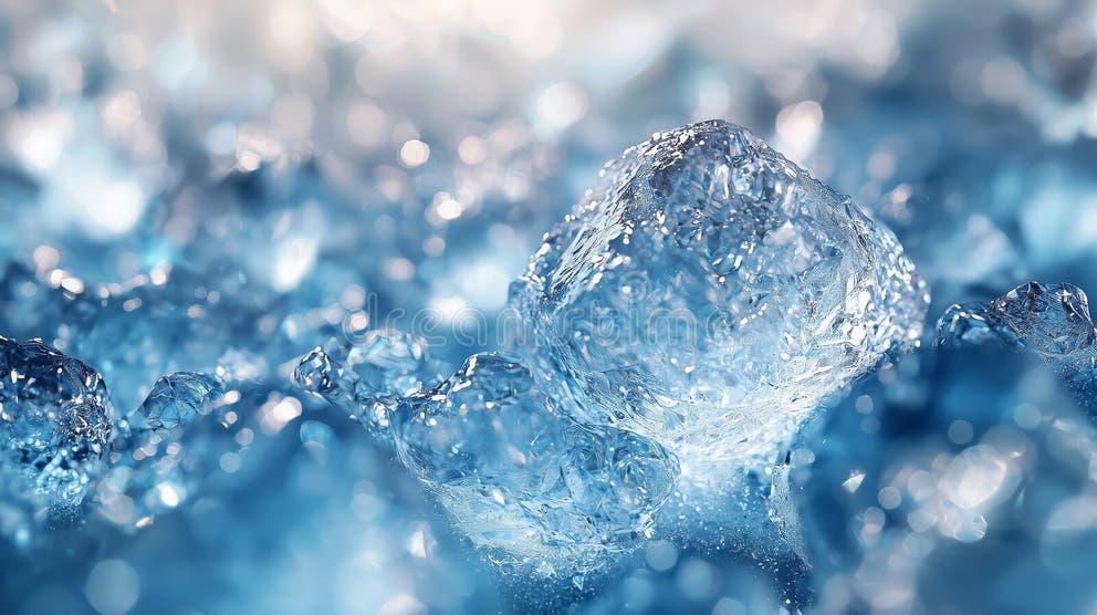 Smooth Ice Texture with Light Blue Highlights Stock Illustration ...