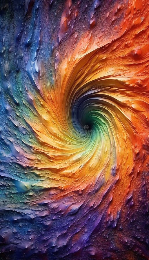 Smooth Inner Vortex Colorful Abstract Background. Generative Ai Stock ...