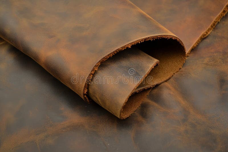 Smooth Leather Texture, Deep Brown Tones with Natural Creases and ...