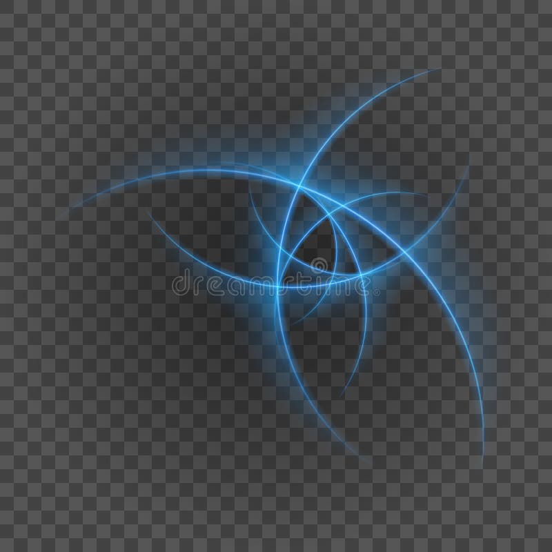 Smooth Light Blue Lines on Transparency Background Illustration. Stock ...