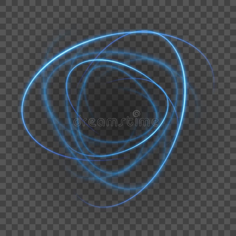 Smooth Light Blue Lines on Transparency Background Vector Illustration ...