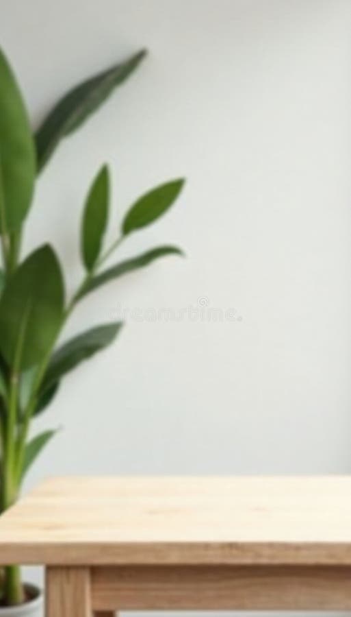 Smooth, Light Colored Wood Table Against White Backdrop , Product ...