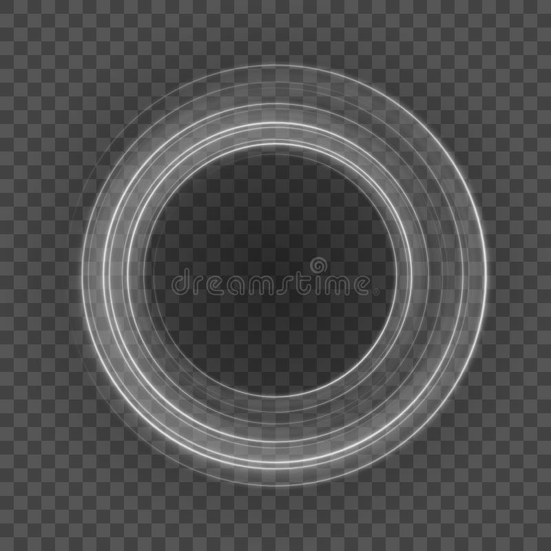 Smooth Light Gray Lines on Transparency Background Illustration. Stock ...