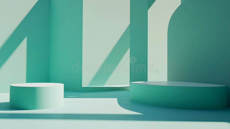 A Smooth Light Green Gradient with Subtle Shadows, Ideal for Showcasing ...