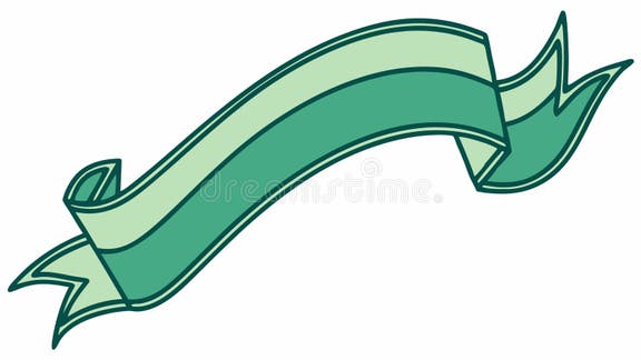 Smooth Light Green Ribbon for Elegant Design Elements, Vector Design ...