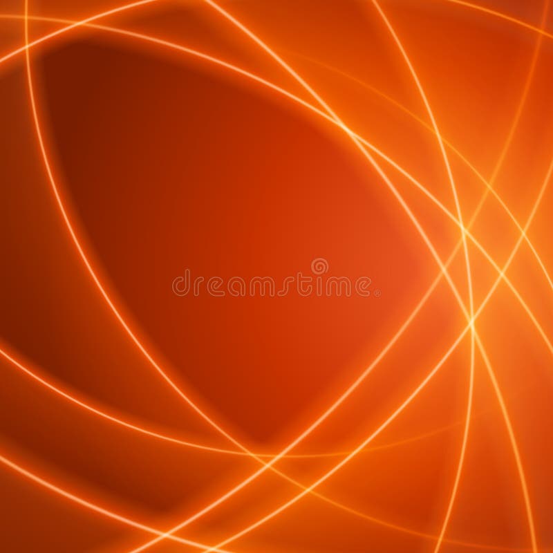 Smooth Light Orange Waves Lines and Lens Flares Abstract Background ...