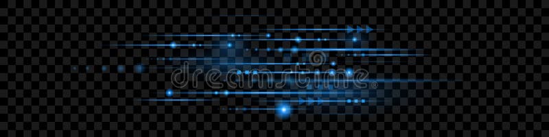 Smooth Line Effect on Transparent Background Hi-tech Digital Technology ...