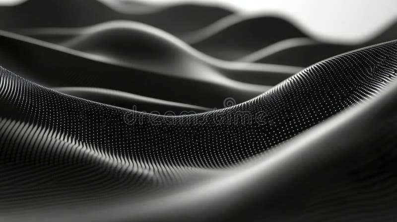 Smooth Linear Wave Textures in Futuristic Style Stock Illustration ...