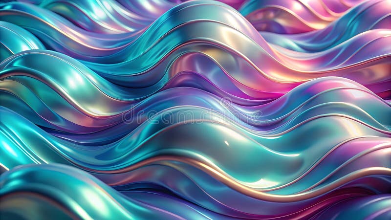 Smooth Liquid Crystal Effect with Flowing Iridescence Stock Image ...