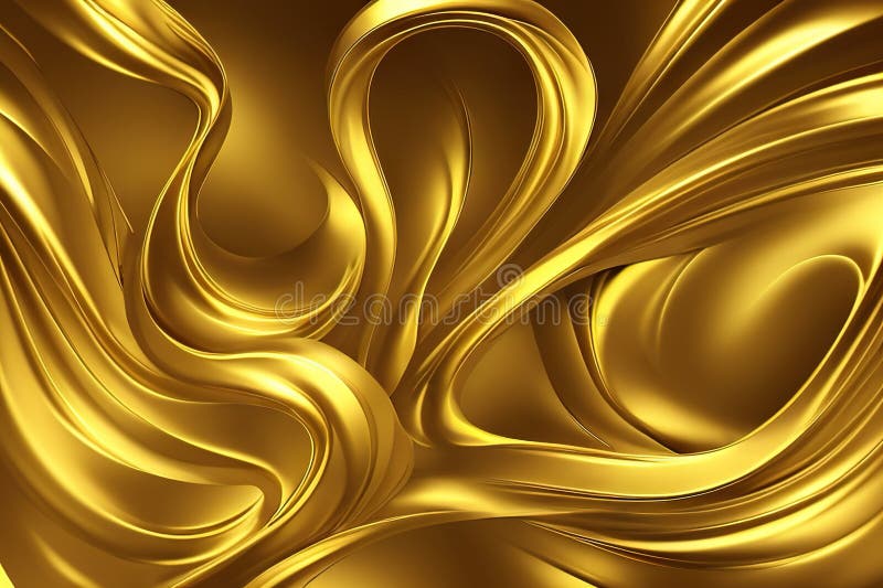 Smooth Liquid Gold Texture Background Stock Illustration - Illustration ...