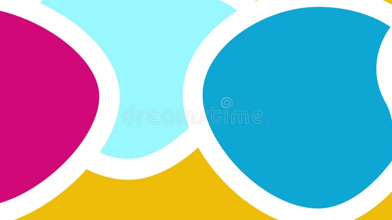 Smooth Loop Animation with Bold Magenta, Cyan, Yellow, and Blue ...