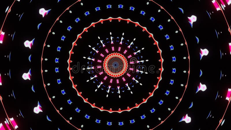 Smooth Looped Rotation of Bright Multi-colored Circles with Rays Stock ...