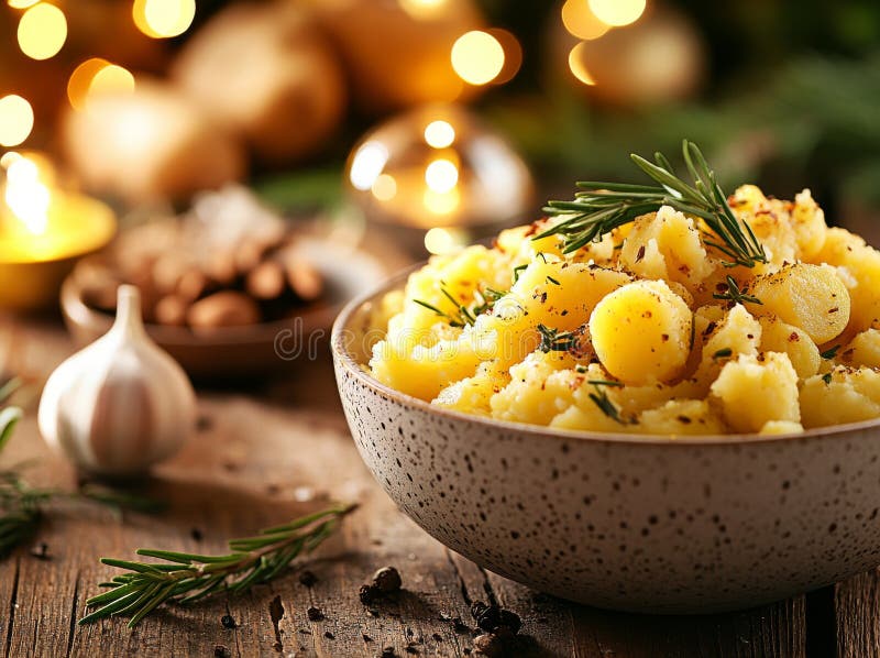 Smooth Mashed Potatoes in a Close-up, Isolated Image with a Deep Depth ...