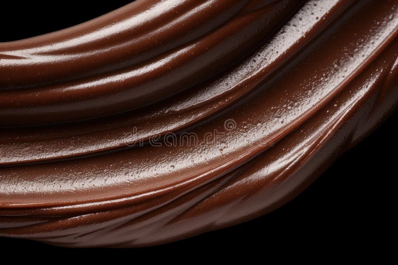 Smooth Melted Chocolate Swirls Stock Illustration - Illustration of ...