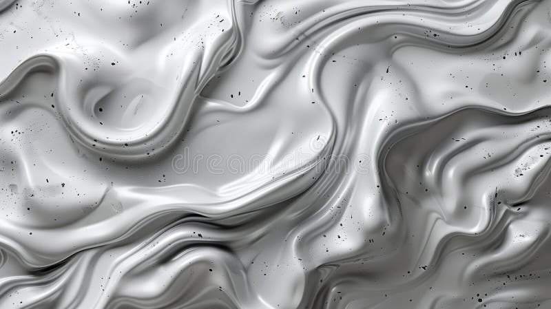 Smooth Metallic Abstract Surface with Fluid Undulating Textures ...