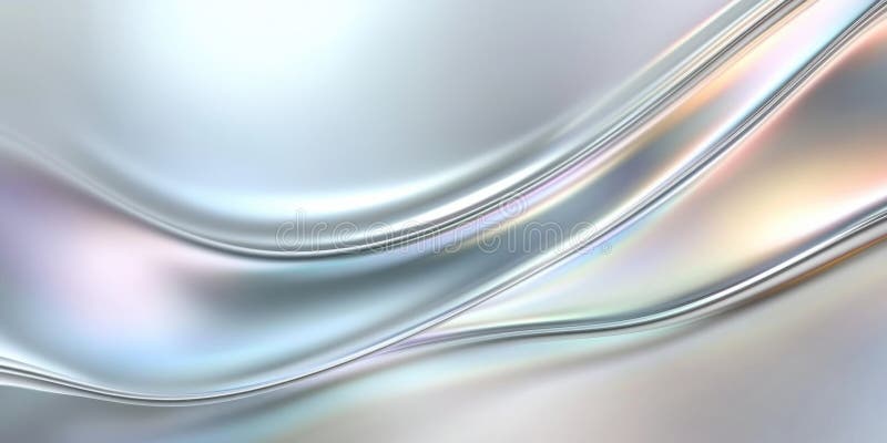 Smooth Metallic Gradient with Subtle Iridescent Waves for Abstract Art ...