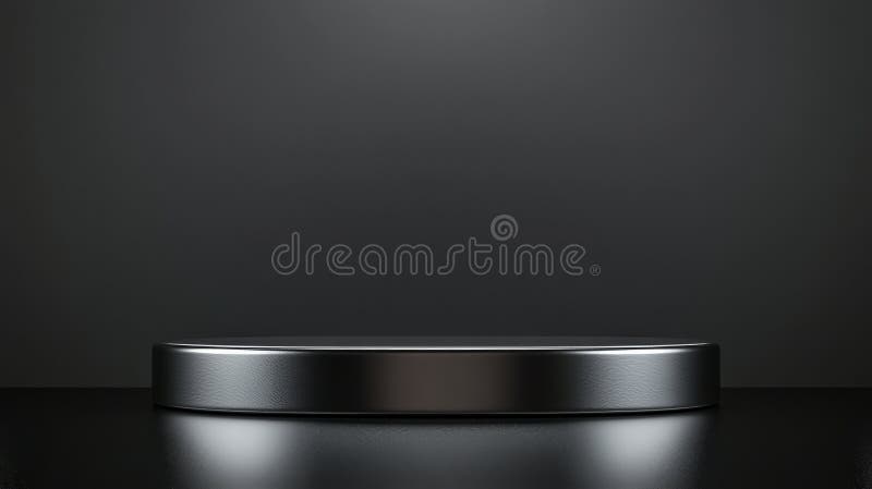 A Smooth Metallic Silver Podium with a Matte Finish, Highlighted by ...