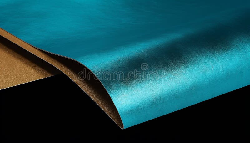 Smooth Metallic Wave Pattern on Dark Blue Abstract Backdrop Design ...
