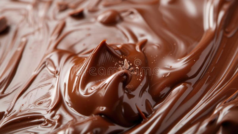 Smooth Milk Chocolate Creates Mesmerizing Melted Waves, Offering a ...