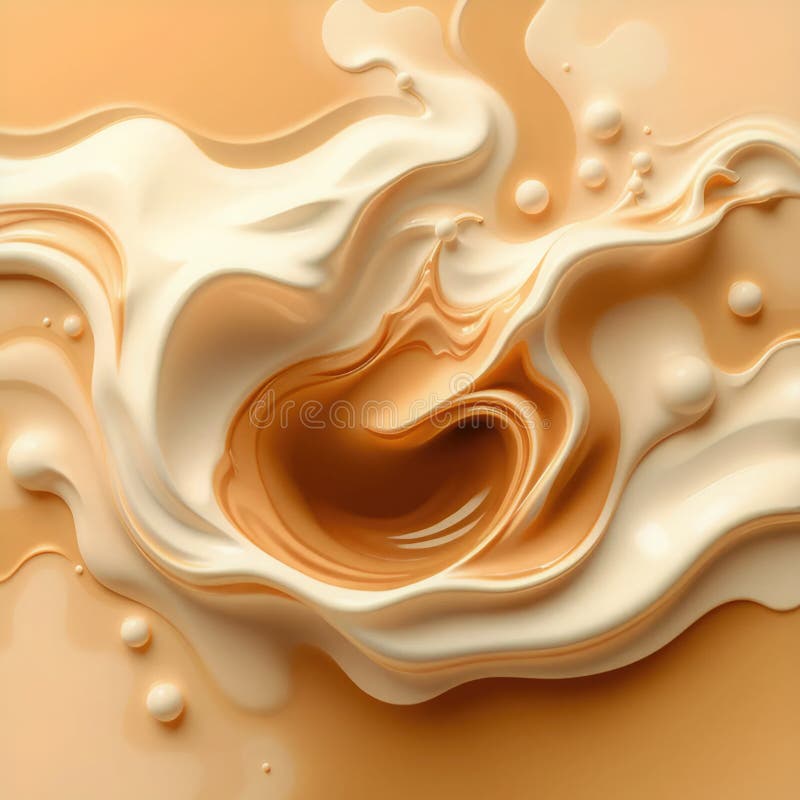 Smooth Milk and Coffee Shapes in Abstract Dynamic Composition Stock ...