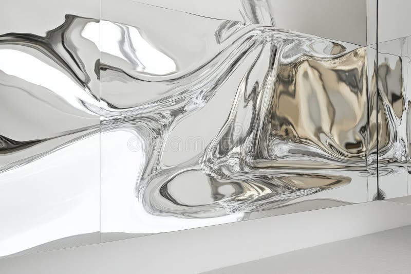 Smooth Mirror Finish Texture, Highly Reflective Surface with Soft ...